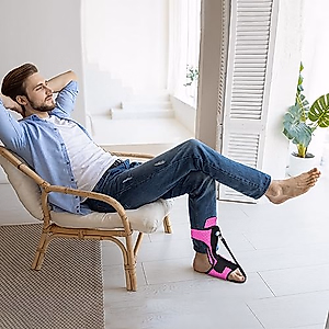 Kelong Plantar Fasciitis Night Splint: Upgraded Plantar Fasciitis Brace with Massage Ball for Foot Pain Relief by Plantar Fasciitis Achilles Tendonitis Foot Drop Flat Arch Heel Spur | Comfortable & Easy Use for Women Men