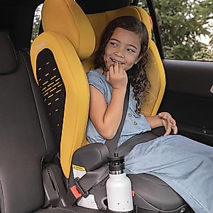 Diono Monterey 4DXT Latch, 2-in-1 High Back Booster Car Seat with Expandable Height, Width, Advanced Side Impact Protection, 8 Years 1 Booster, Yellow Sulphur