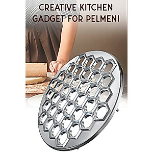 Russian Ravioli Maker Dumplings Mold - Pelmeni Maker - Pelmeni Metal Mold - Pelmeni Meat Dumplings - Dumplings Maker - Siberian Pelmeni Meat - Dumpling Maker Machine - Ravioli Cutter 1302439