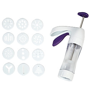 Wilton Simple Success Cookie Press, 13-Piece