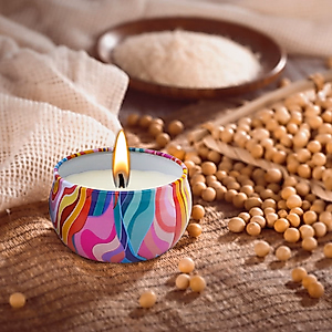 Fafamara 9 Pack Scented Candles Set, Multipack Natural Soy Wax Candles, Small Aromatherapy Candles, Stress Relief Tin Can Candle for Women Girl Birthday, Thanksgiving, Christmas