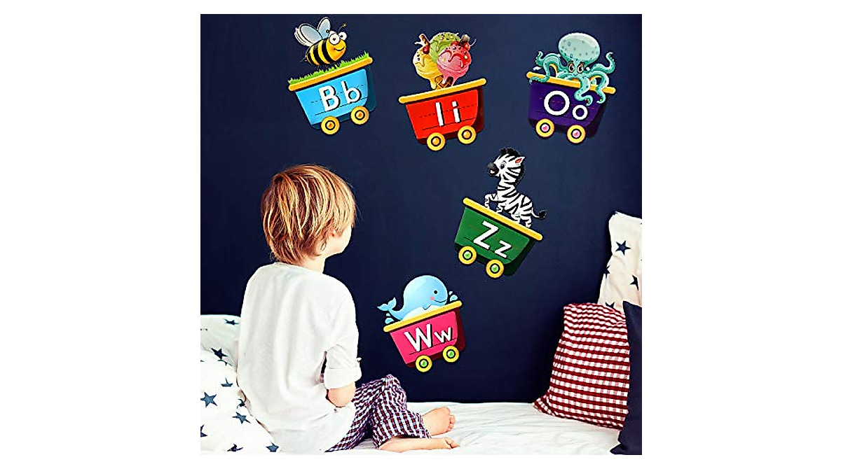 Train Alphabet Bulletin Board Set for Kids Learning
