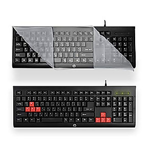 Gaming Wire Keyboard + Mouse + Keyskin, Silicon Keyboard Cover