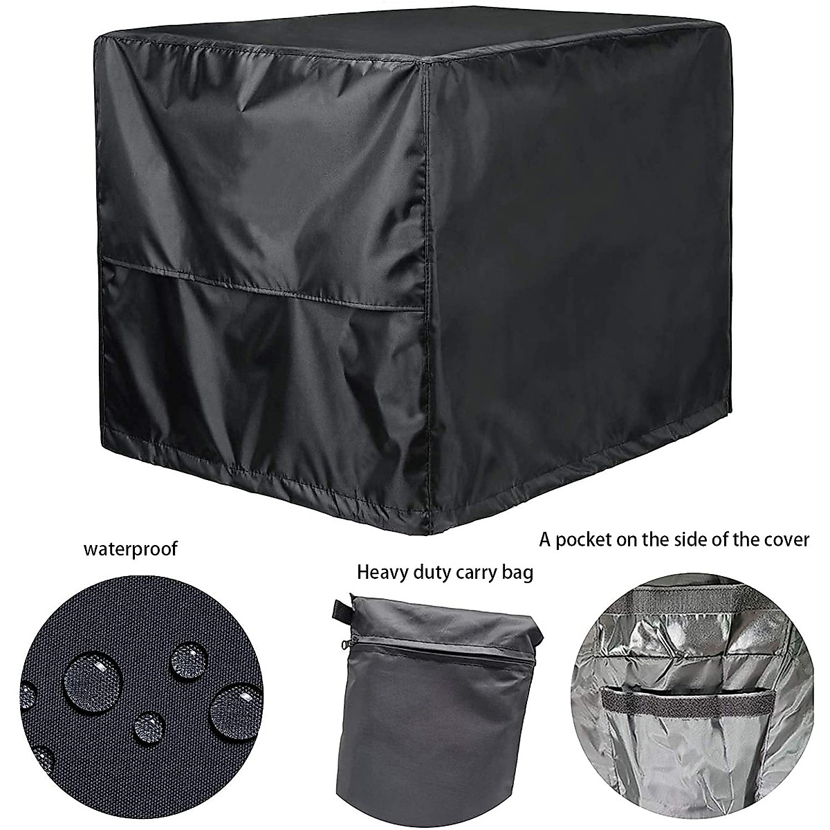 Outdoor Waterproof Generator Cover Fits Most Generators 5000-10000 Watt (32 x 24 x 24 inch)