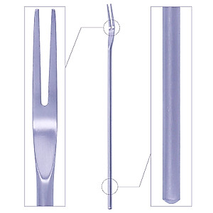 Pickle Fork, 304 Stainless Steel Appetizer Forks, 8.58" Fruit Fork, Long Handle Salad Forks, Portable Cocktail Forks, Dessert Fork, Olive Fork, Pickle Grabber