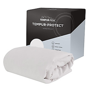 Tempur-Pedic TEMPUR-Protect Waterproof Mattress Protector, Full, White