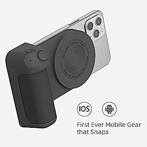AZURAOKEY Smartph Camera Shutter Remote Handle Selfie Stands 3 in 1 Camera Holr Grip Type-C Charging Multifunctional Camera Holr Grip Anti-Shake for Android/