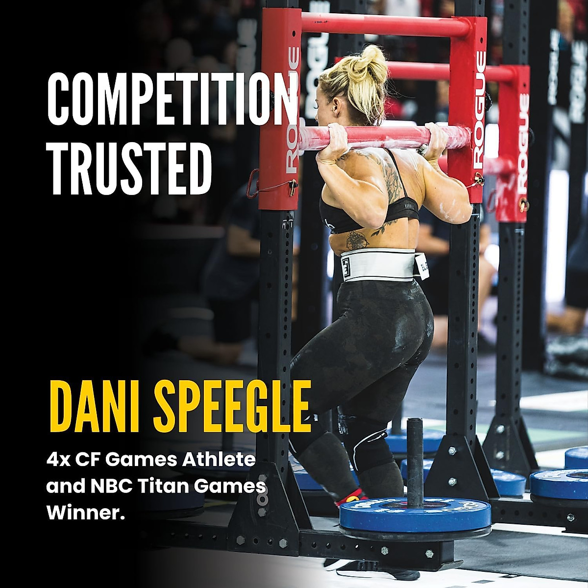 Self-Locking Weight Lifting Belt - Premium Weightlifting Belt for Serious Functional Fitness, Weight Lifting, and Olympic Lifting Athletes (Medium, White)