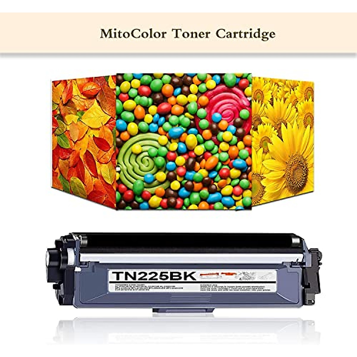 4-Pack(1BK+1C+1M+1Y) TN225 Toner Cartridge Replacement for Brother TN 225 TN-225 MFC-9130CW HL-3140CW HL-3170CDW HL-3180CDW MFC-9330CDW MFC-9340CDW Color Printer
