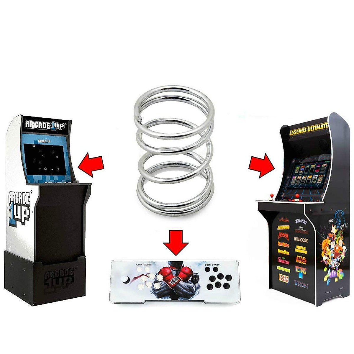 Alvatron Joystick 6lb Tension Spring for Arcade1up, AtGames Legends Ultimate Arcade, Pandora's Box