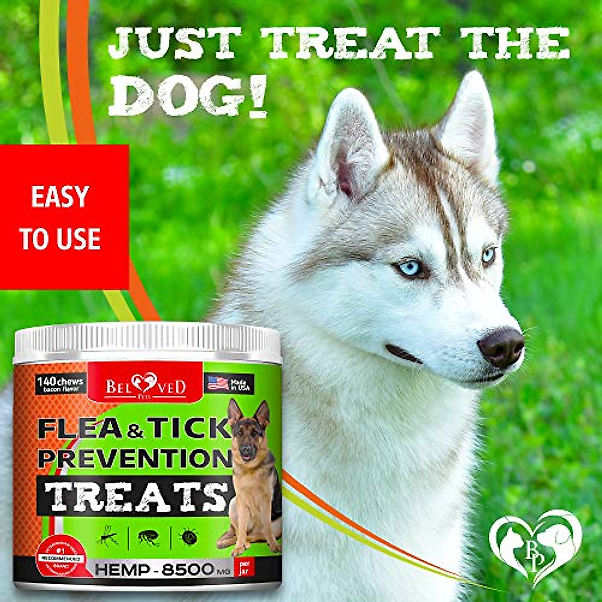 Flea and Tick Prevention Chewable Pills for Dogs - Revolution Oral Flea Treatment for Pets - Pest Control & Natural Defense - Chewables Small Tablets Made in USA… (Bacon)
