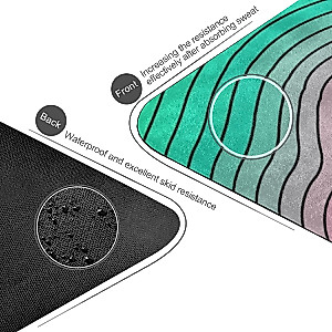 GOODOLD Trippy Melting Eye Yoga Mat Non-slip Eco Friendly Yoga Towel Exercise Indoor Outdoor Gym Pilates With Storage Bag for Women Men, 71 x 26inch