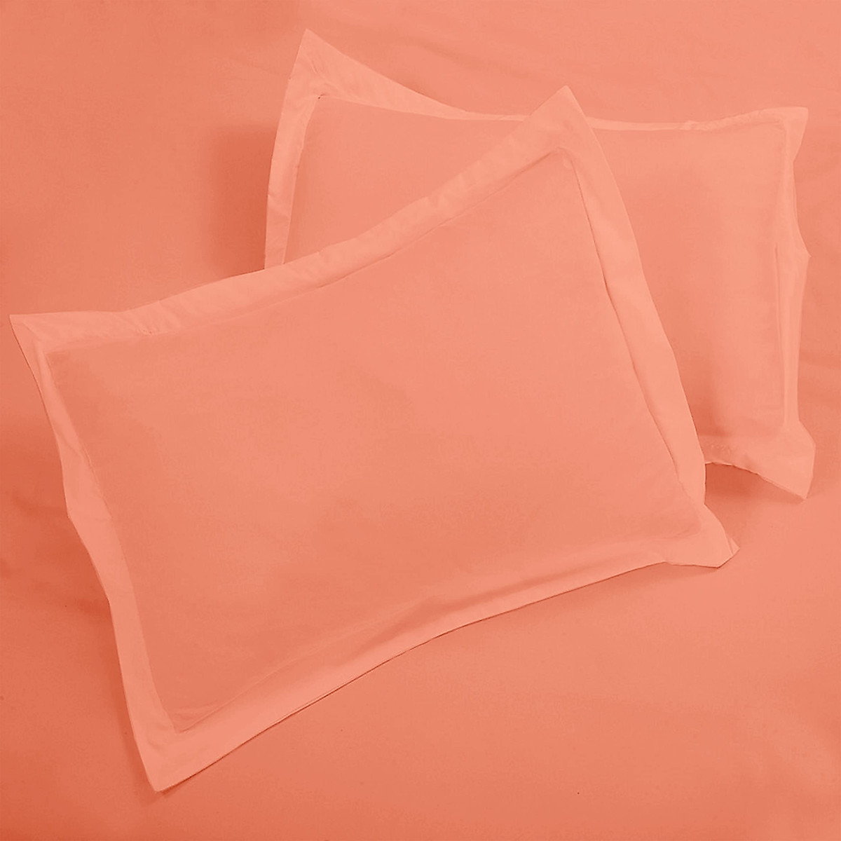 ROYALE LINENS Coral Duvet Cover King Size - 3 Piece Bedding Comforter Covers - Zipper Closure - 1 King Duvet Cover 104x90 inches and 2 Pillow Shams - No Comforter Included