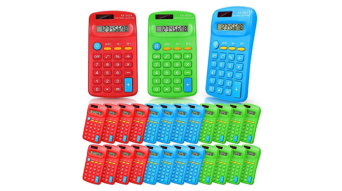30 Pack Pocket Calculators - Small, Portable & Battery Powered for ...