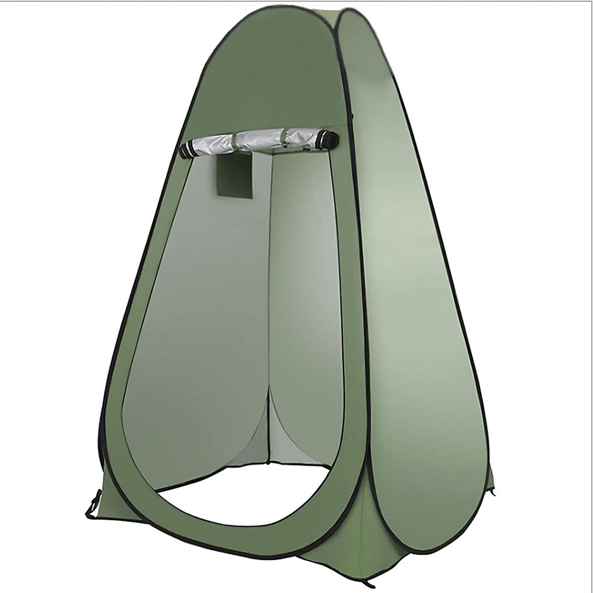 Timilge Portable pop-up privacy tent suitable for outdoor shower, dressing room, sunshade and camping toilet (Green)