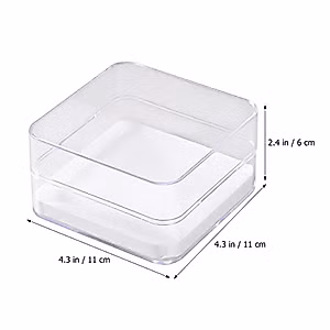 POPETPOP Display Case- Transparent Display Box with EVA Foam Board, Storage Box for Specimen Display & Collectibles