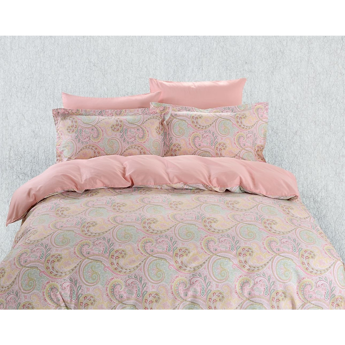 DM622Q Duvet Cover 6 PC Sheets Set, Dolce Mela Corfu Bedding Set