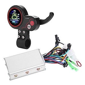 Keenso 36V 250/350W Eletric Scooter Controller with LCD Display, Controller LCD Display Control Panel with Switch Accessory for Electric Bike Scooter