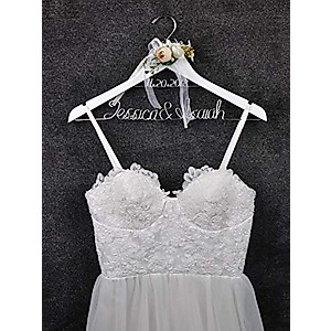 Bride hanger, wedding hanger, Mr & Mrs hanger, custom hanger, bridesmaid, maid, personalized bridal hanger (date/letter), doctor, graduation dress hanger