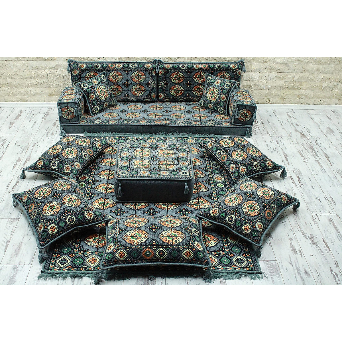 Arabic Majlis Sofa, Floor Seating Sofa, Arabic Couches, Arabic Jalsa, Loveseats (With Premium Foam)