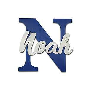 Large Personalized Nursery Wall Decor, Wood Letter, Name Sign for Boys and Girls