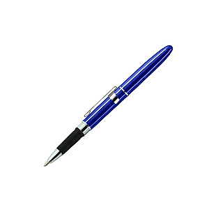 Fisher Space Pen Bullet Grip Space Pen with Clip and Conductive Stylus, Blue (BG1CL/S)