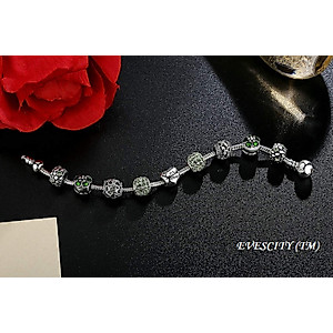 EVESCITY Silver Caduceus Medical Nurse Doctor Bead Sterling Charm Fits Pandora & Similar Bracelets