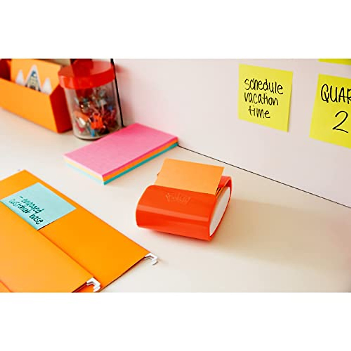 Post-it Super Sticky Pop-up Notes, 3x3 in, 10 Pads, 2x the Sticking Power, Rio de Janerio Collection, Bright Colors (Orange, Pink, Blue, Green),Recyclable (R330-10SSAU)