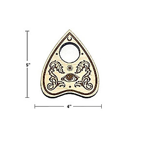 Medium Wooden Spirit Board - Talking Board - Spirit Board - Medium Size 14.5 x 9.2'' Handmade Wooden Premium Quality Board and Planchette