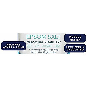 Epsom Salt 4 lbs. Magnesium Sulfate USP Multi-Purpose - Resealable bag