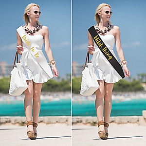 18 Pack Funny Bachelorette Party Sashes 1 Bride Sash and 17 Bridesmaid Sashes for Bachelorette Party,Engagement Party,Bridal Shower and Bridal Party