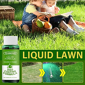 5PC Liquid Green Grass Lawn Spray - Liquid Seeding Grass Lawn Green Spray, Green Grass Lawn Repair Spray, Liquid Grass Seed, Green Dye for Lawn (5PC)