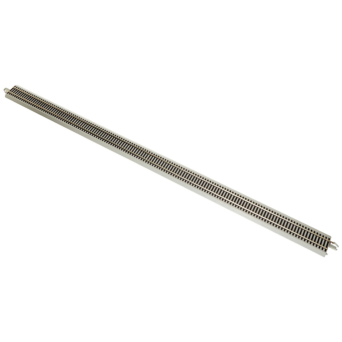 Bachmann Trains - Snap-Fit E-Z TRACK 36” STRAIGHT TRACK - BULK (25 pcs) - NICKEL SILVER Rail With Gray Roadbed - HO Scale