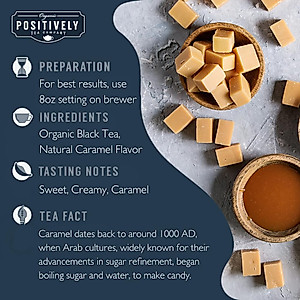 Organic Positively Tea Company, Caramel Black Tea, K-Cup Compatible, 24 Pods