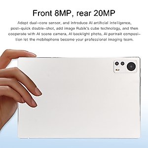 10.1 Inch Tablet with 8G RAM 256G ROM Octa Core Processor 6000mAh Battery, 8 Plus 20Mp Dual Camera and Dual Speakers, BT5.0 Support, WiFi and GPS, Mobile Calling(USA)