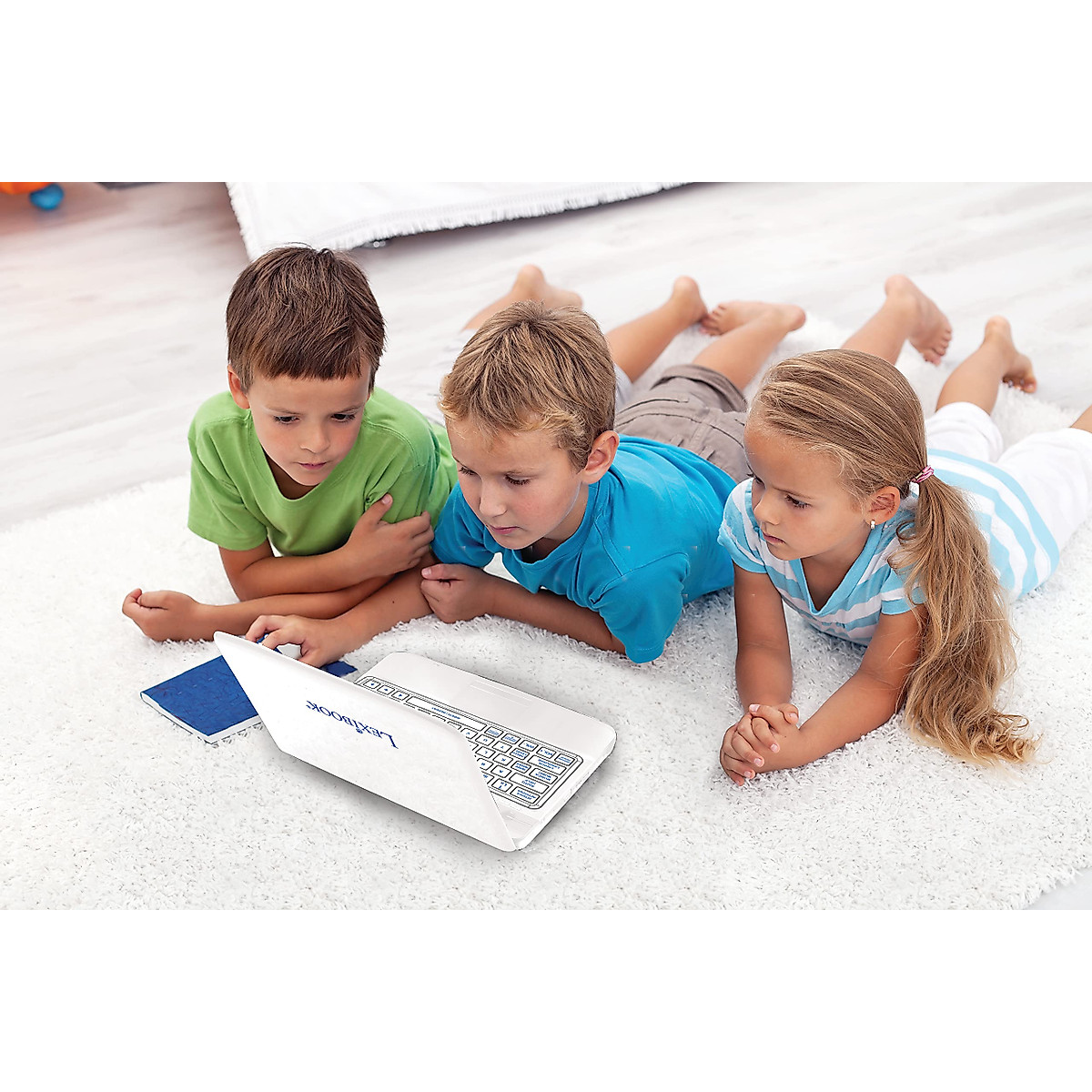 Lexibook, Educational and Bilingual Laptop Italian/English, Toy with 124 Activities to Learn Mathematics, Dactylography, Logic, Clock Reading, Play Games and Music, White, JC598i5