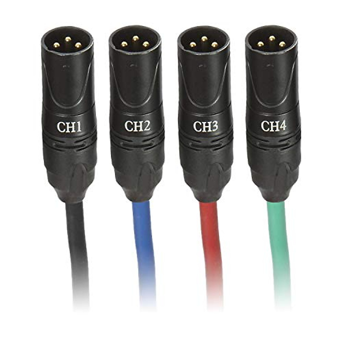 Lyxpro 4 Channel XLR Cable Snake AES & DMX – Connect 4-channle XLR to 30' Single Ethercon Cat6 Cable