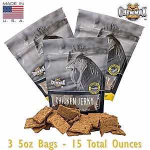 CHEWMAX Chicken Jerky Dog Treats for Dogs | Rawhide-Free, Made in USA | Healthy, Long-Lasting & Great Tasting Treat | No Artificial Colors, Satisfies Dog's Urge to Chew, 5 oz