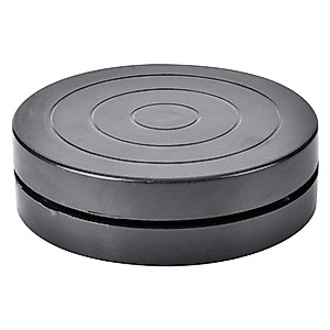 Turntable, 11.5 17.8cm Hand Made Craft Clay Plastic Turntable Ceramic Pottery Sculpture Tool Black Direct Drive Turntable(Diameter 11.5)