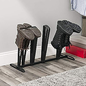Home Basics Boot Organizer, Space Saving Boot Rack for 4 Pairs of Boots