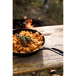 Barebones 12-Inch Cast Iron Skillet - Non Stick Frying Pans - Camping Skillet
