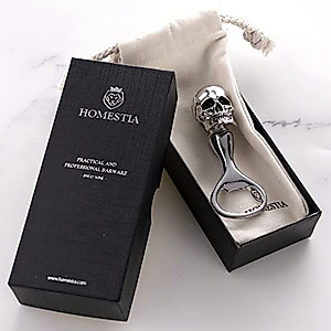 Homestia Skull Beer Bottle Opener Bartender Bottle Opener Vintage Dad Gift Birthday Gift for Beer Lovers, Luxury Camping Gifts RV Gifts Cool Kitchen Gadgets
