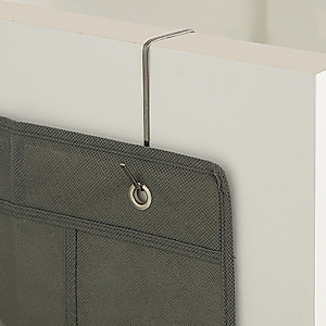 yungluner 24/28 Grid Shoes Organizer Over The Door Hanging Shoe Rack Wall-Mounted Storage Holder for Bedroom Closets Door Hanger