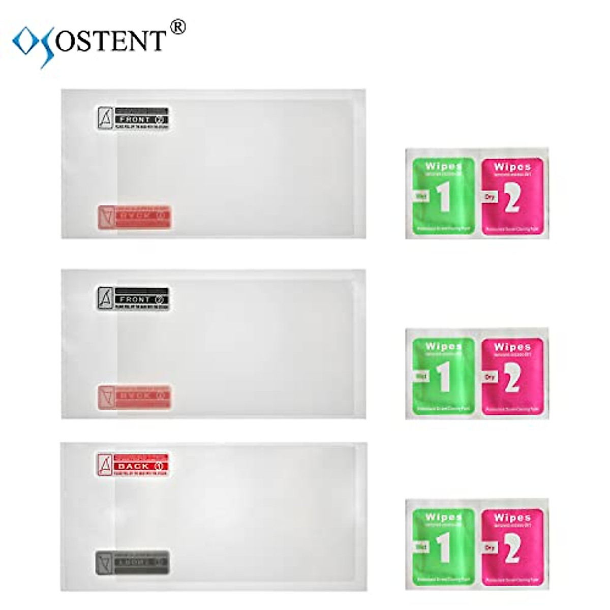 OSTENT 3 x Ultra Clear Screen Guard Film LCD Protector Skin for Sony PSP 1000/2000/3000