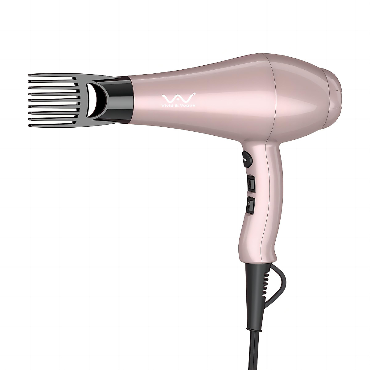 1875W Powerful Negative Ions Hair Dryer Ceramic Professional Far Infrared Blow Dryer 2 Speeds 3 Heating Settings With Diffuser Concentrator & Comb