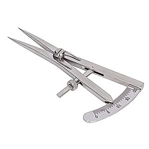 Marking Gauge, Metal Compass Multipurpose High Accuracy Adjustable for Leather Trimming Projects(Screw lock type marking gauge)