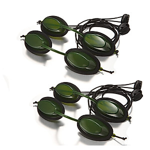 DERMAROLLERGUY 4- pack beauty patient protectve eye goggle for IPL,Laser,LED,UV Protective - ipl goggles