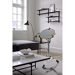 AAGUT Practice Pad with Drum Sticks Set, 12 Inch Marching Band Bass Snare Drums Pads with 4 Hickory Classic Drumsticks and Carry Bag (Gray)