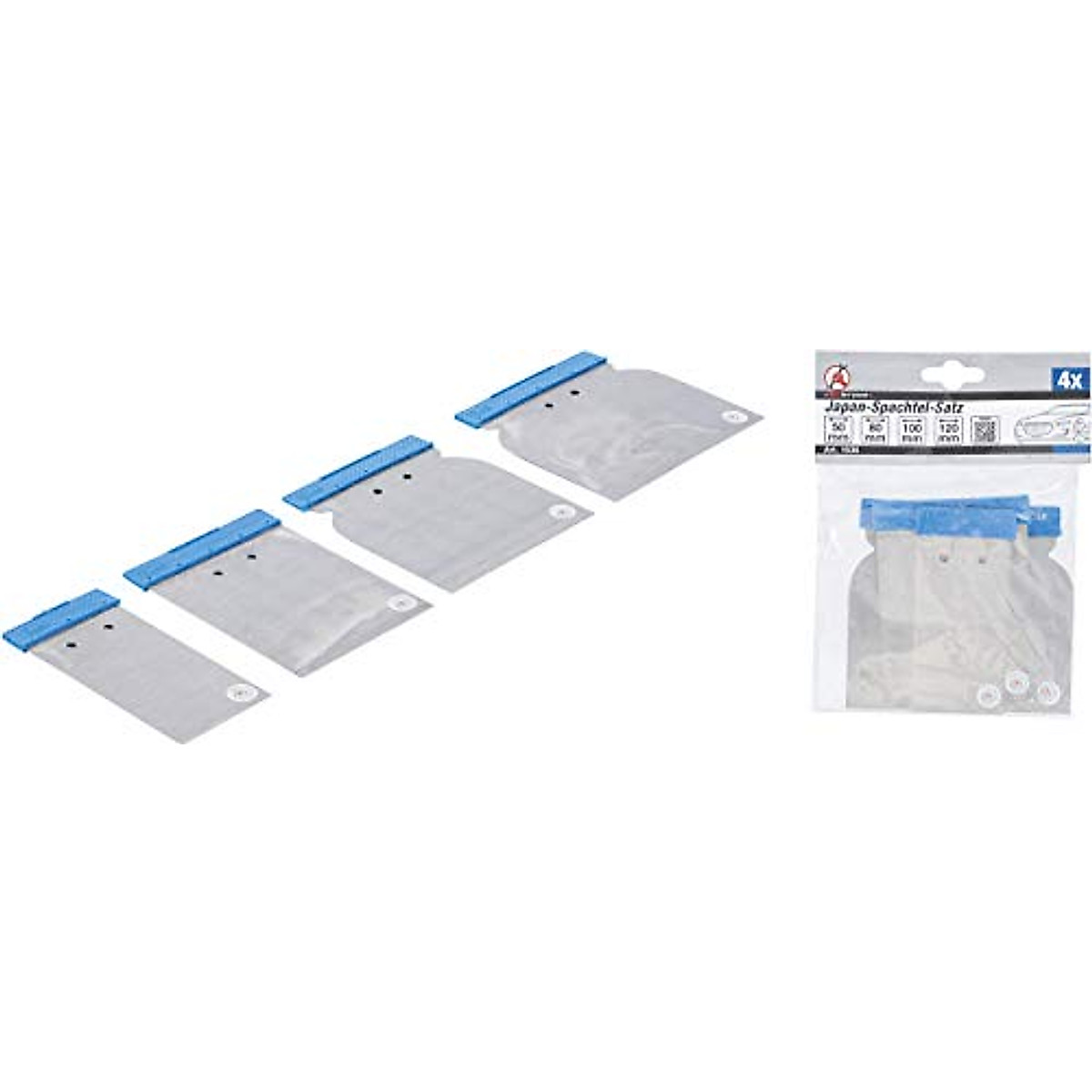 BGS Diy 1636 | Japan Scraper Set | Spring Steel | 50/80 / 100/120 mm | 4 pcs.