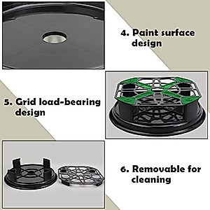 KRONDO Plant Caddy with Water Container, Heavy Duty Plant Stand with 4 Wheels, Round Flower Pot Mover Plant Saucer, Home Garden Planter Dolly Caster with Wheels Rolling Plant Tray